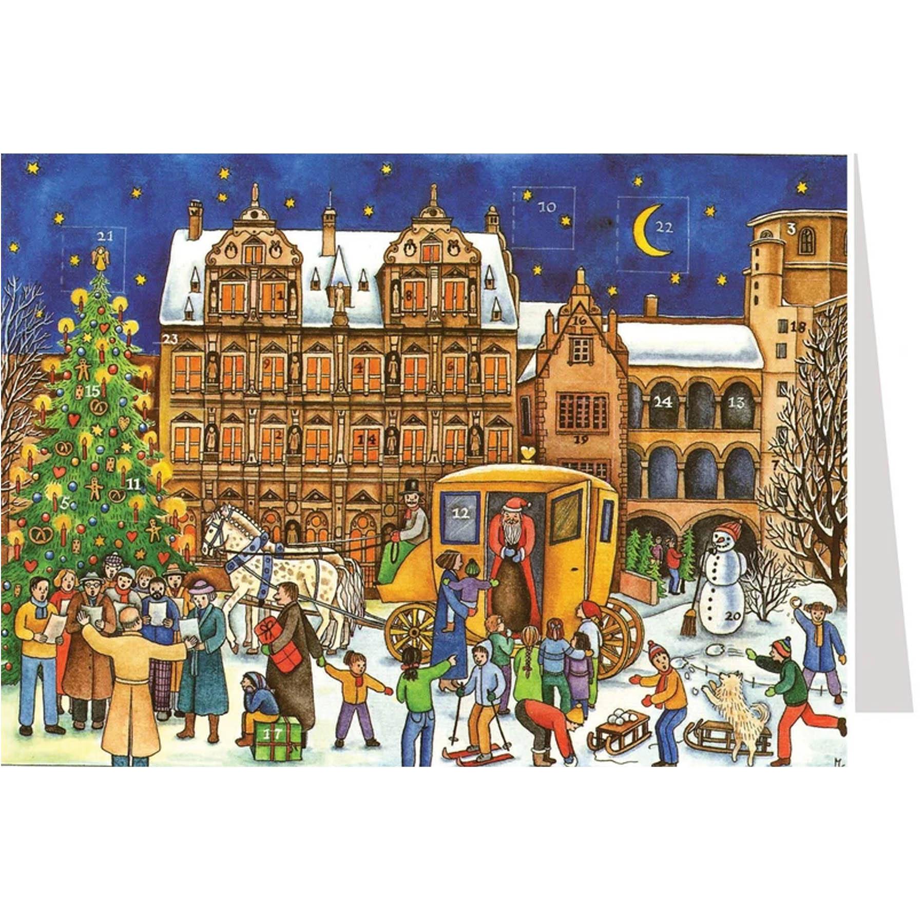 Advent calendar postcard A5 "Heidelberg" | Sellmer Adventskalender